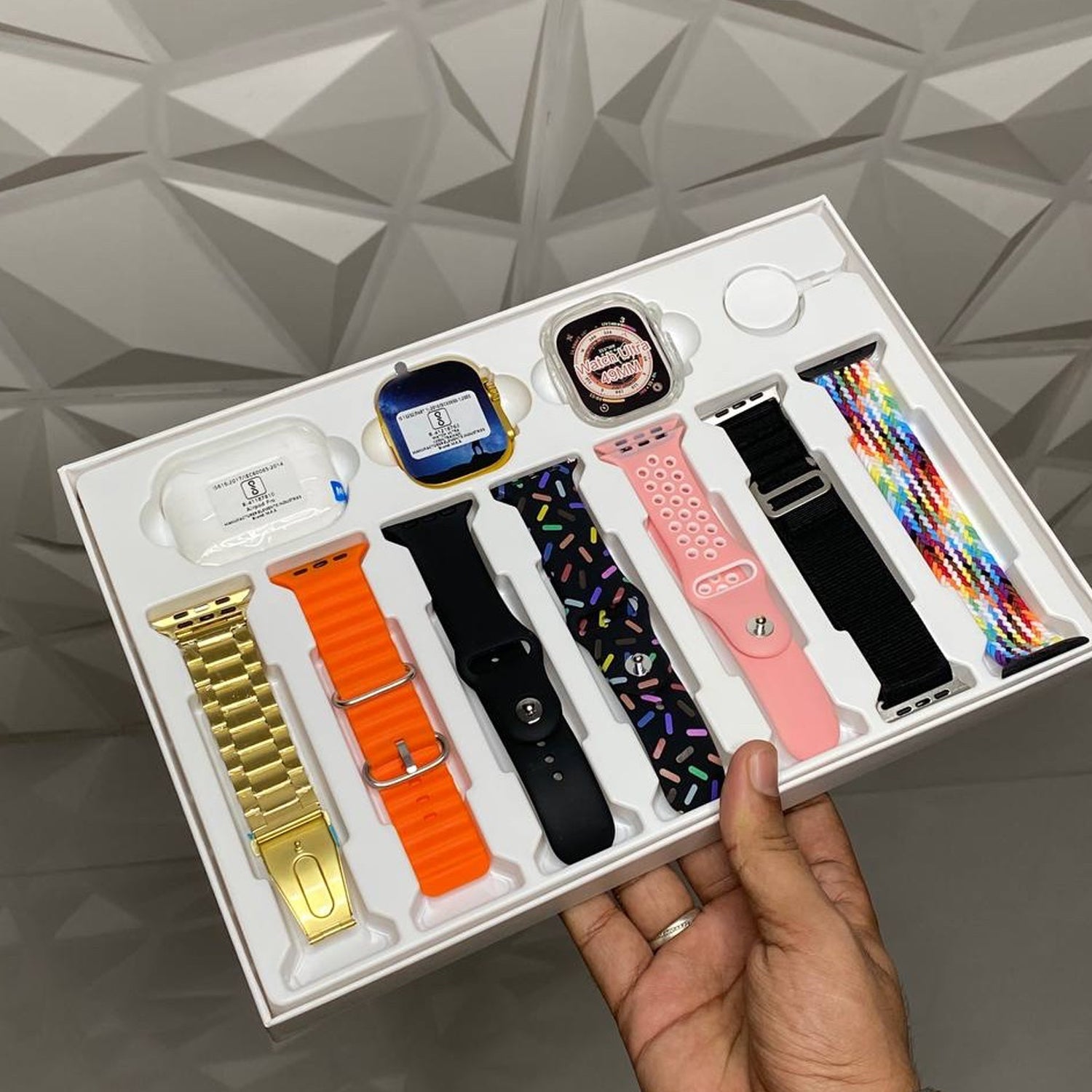 Buy 10-in-1 Bluetooth Smartwatch Set | Multi-Strap Watch with Earphones ...